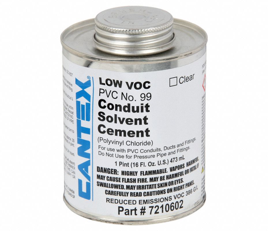 CANTEX Cemento, Transparente, Tamaño (Oz.) 16, para Conducto PVC y ...