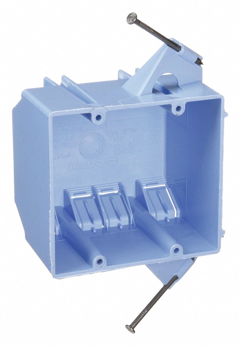 CANTEX, PVC, Nonmetallic Material & Nominal Size, Electrical Box ...