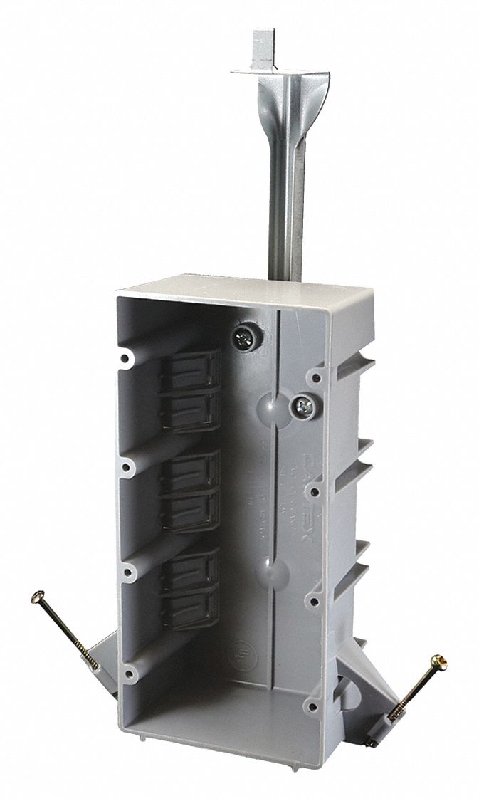 CANTEX Electrical Box: PVC, 2 5/8 in Nominal Dp, 3 3/4 in Nominal Wd, 7 ...