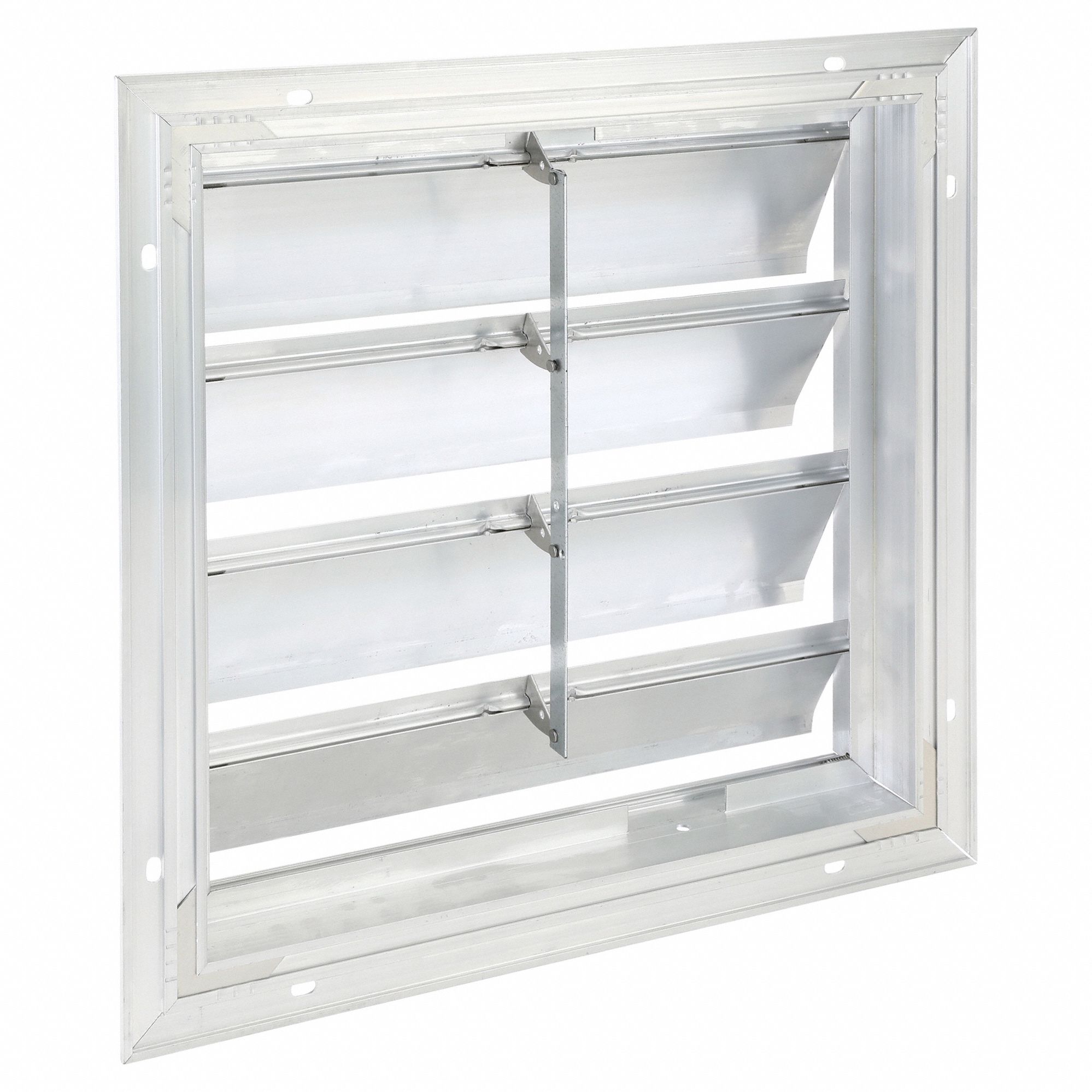 For 16 in Fan, Single Panel, 19"H-W 6.5"L Extrd Alu Backdraft Dampr ...