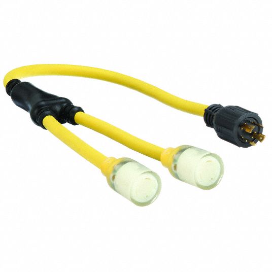 POWER FIRST, NEMA L14-20P, NEMA L5-20R, Cord Adapter - 4FZZ3|4FZZ3 ...