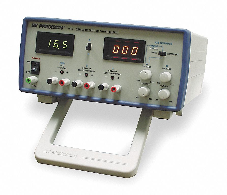 B&K PRECISION, Outputs: 0 to 24V DC / 0 to 0.5 ADC (1), Triple Output ...