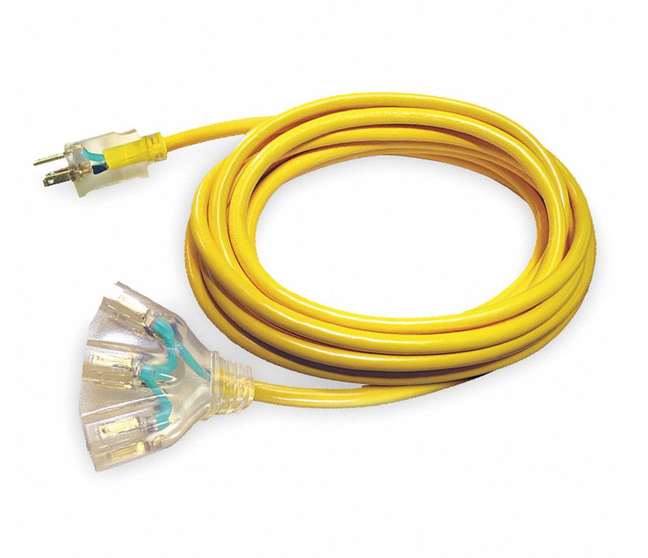 POWER FIRST Cable de Extensión para Exteriores 50 pies , 3 salidas ...