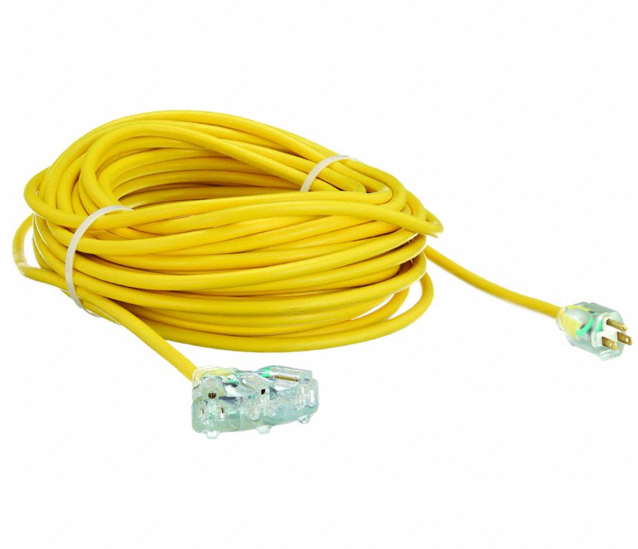 POWER FIRST Cable de Extensión para Exteriores 100 pies , 3 salidas ...