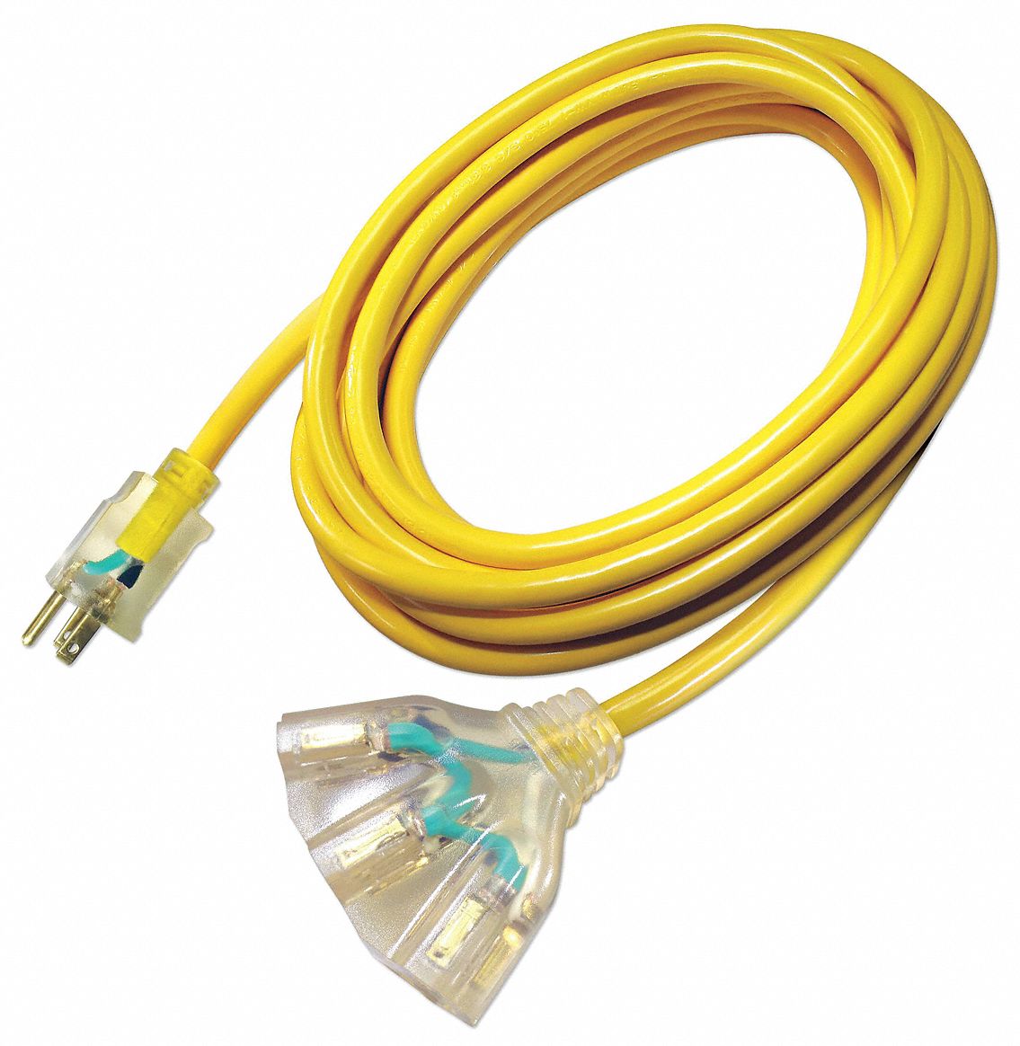 POWER FIRST Cable de Extensión para Exteriores 25 pies 3 salidas ...