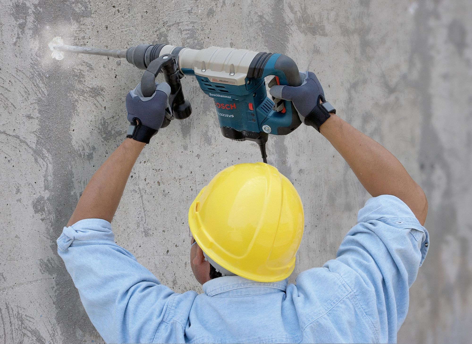 BOSCH Demolition Hammer Kit: Corded, Chipper, SDS-Max, 6.1 ft-lbf ...