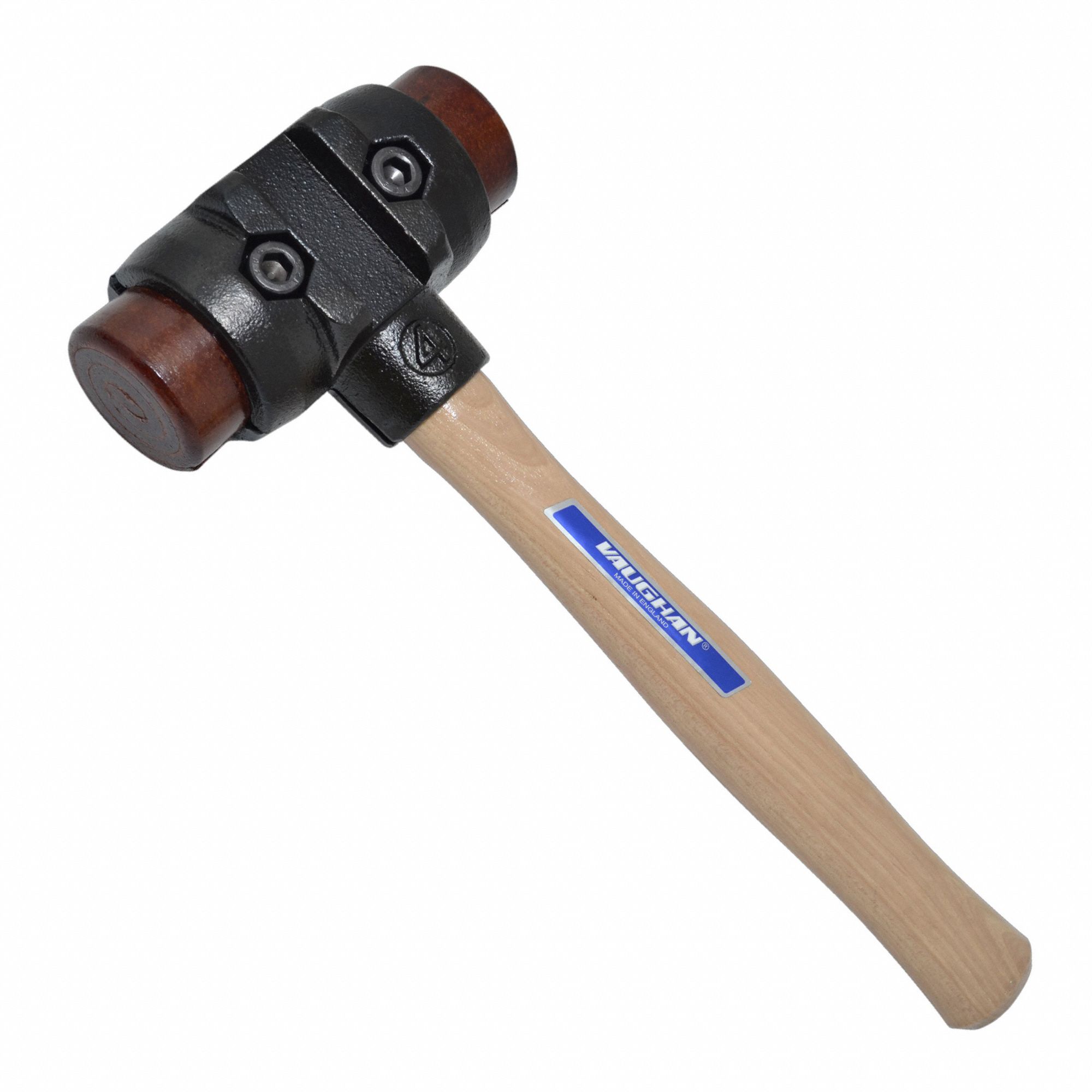 VAUGHAN Split Head Hammer: Rawhide, 4 lb Head Wt, 2 in Tip Dia, 13 in ...