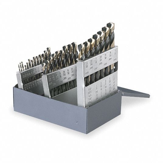 CLE-LINE Mechanics Length Drill Bit Set, Number of Drill Bits 29, 135 ...