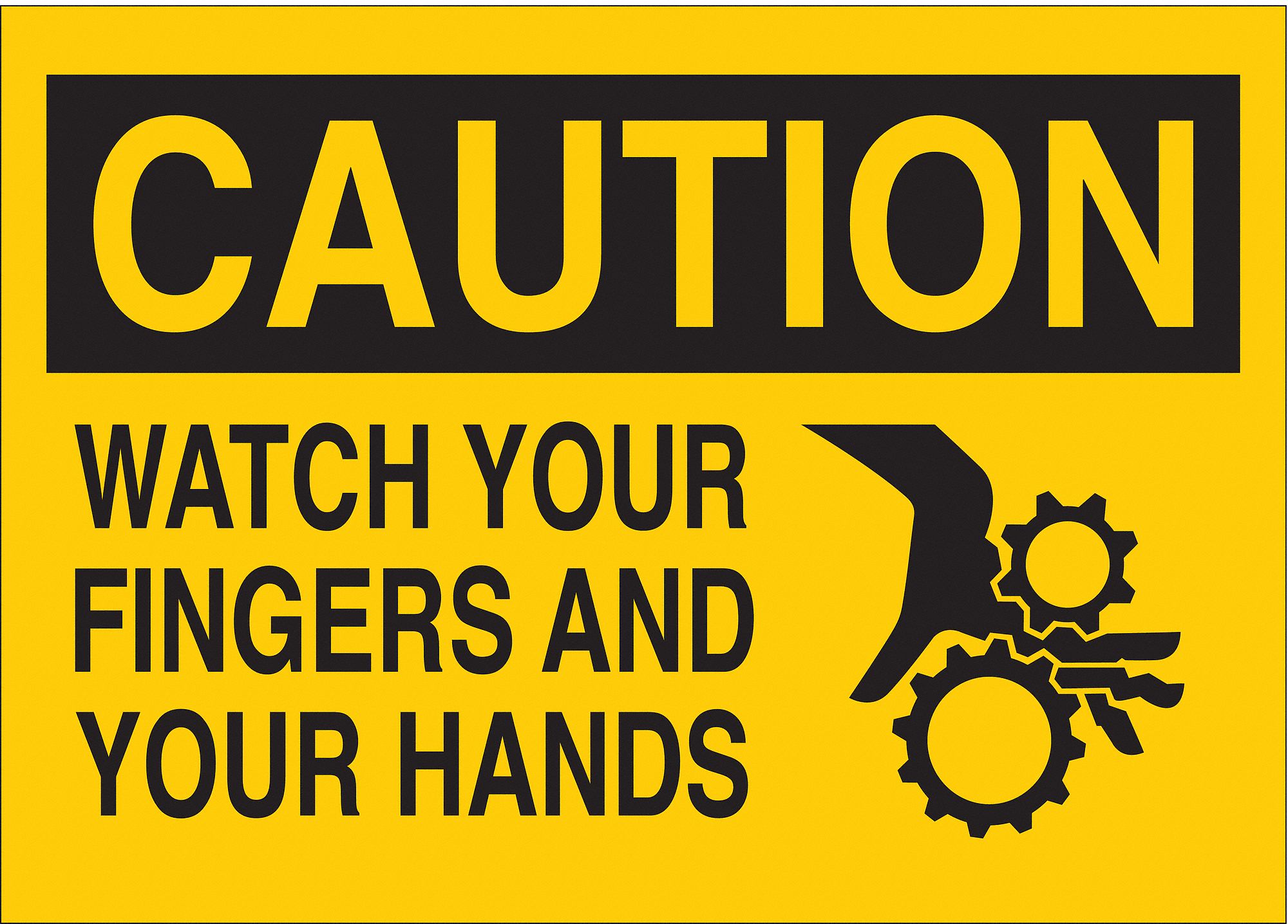 Caution Sign, Watch Your Fingers And Your Hands, Header Caution ...
