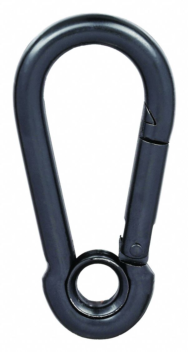 LUCKY LINE PRODUCTS SPRING SNAP,HD,STEEL,L 2 3/8 IN - Eye Pulleys and ...