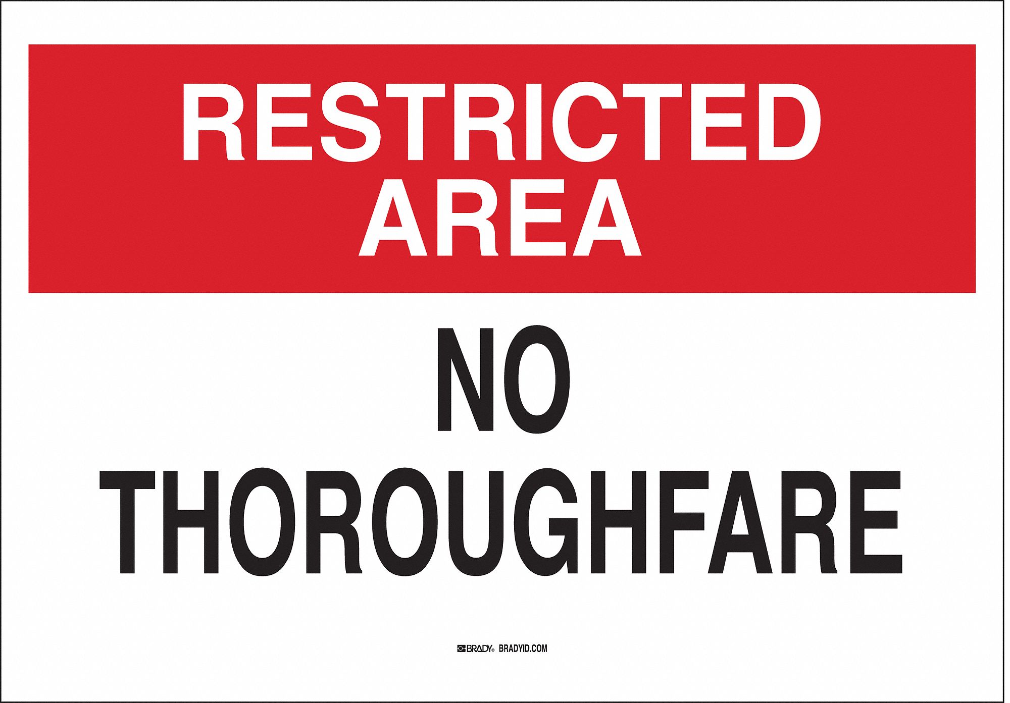 Plastic, Admittance Sign, 14" Width, 10" Height, White, With Mounting ...