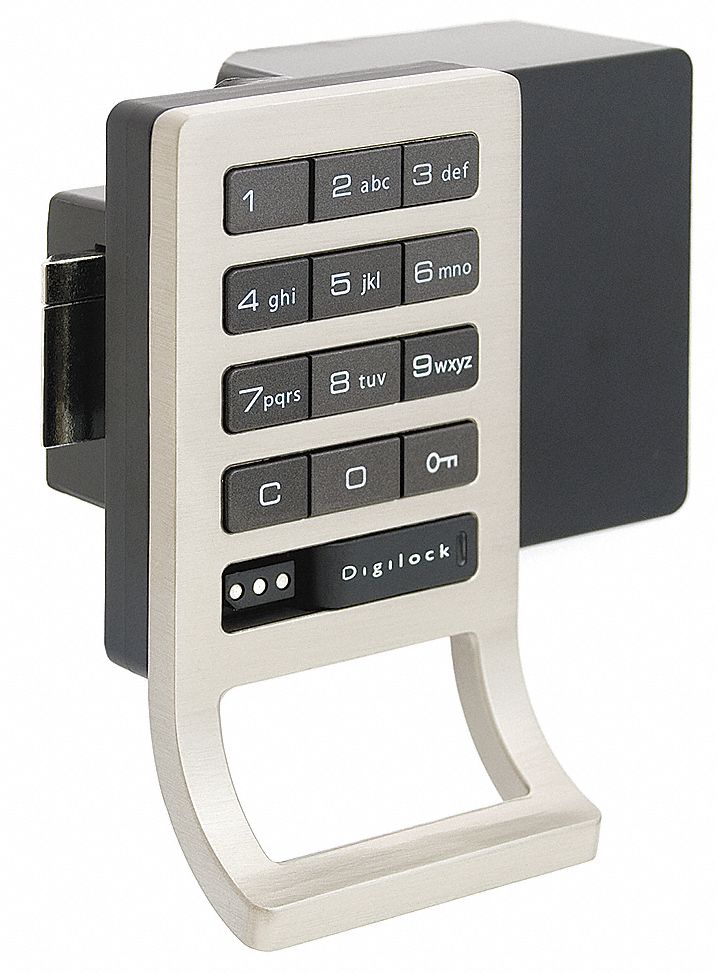DIGILOCK, Non-Handed, Keypad, Electronic Keyless Lock - 4GHA1|APS-619 ...