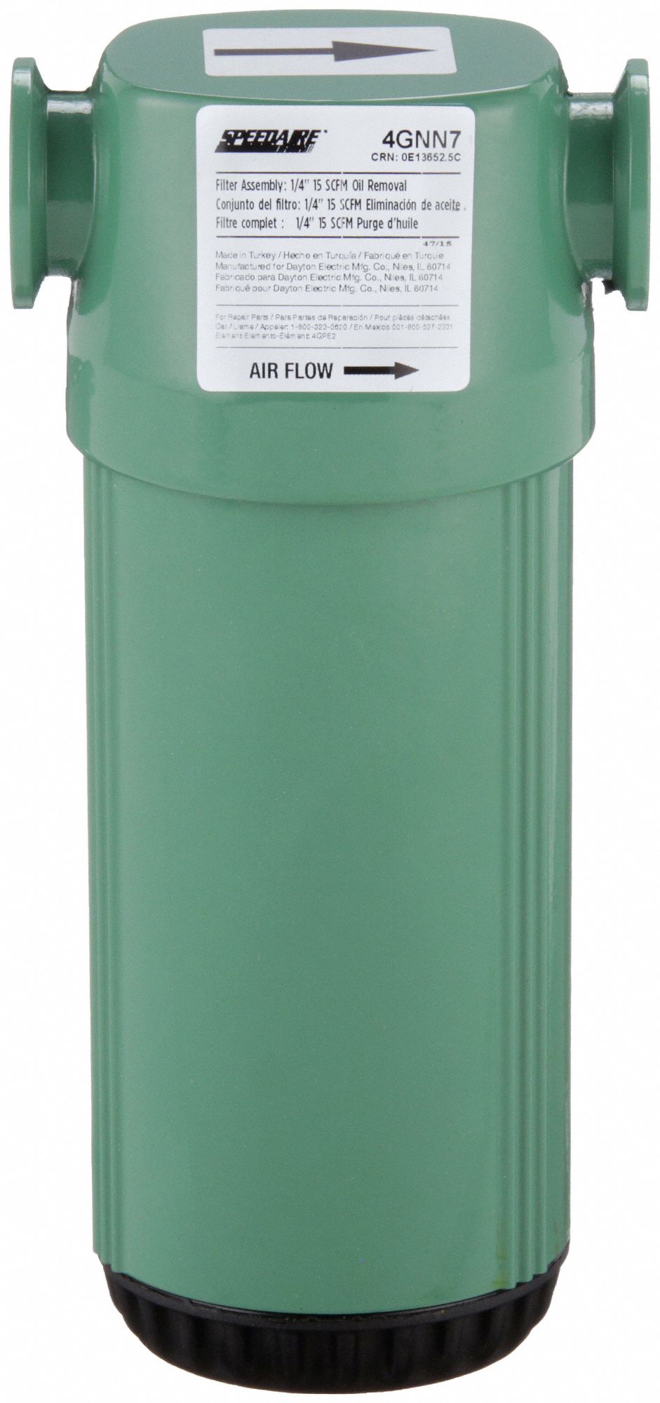 Speedaire 4zl17 Pneumatic Oil Filter 1/4 In. Npt 6.5 Cfm X Speedaire ...