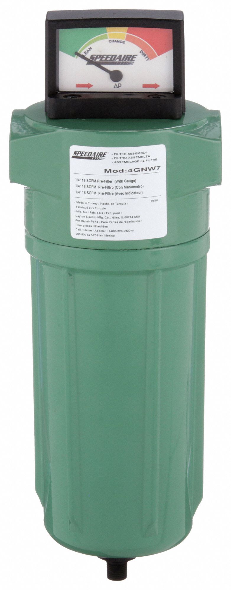 SPEEDAIRE, 5 micron, 1/4 in NPT, Compressed Air Filter - 4GNW7|4GNW7 ...