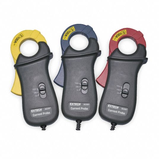 EXTECH, CAT III 600V, 100 A Max. AC Current, Flexible Current Probe ...