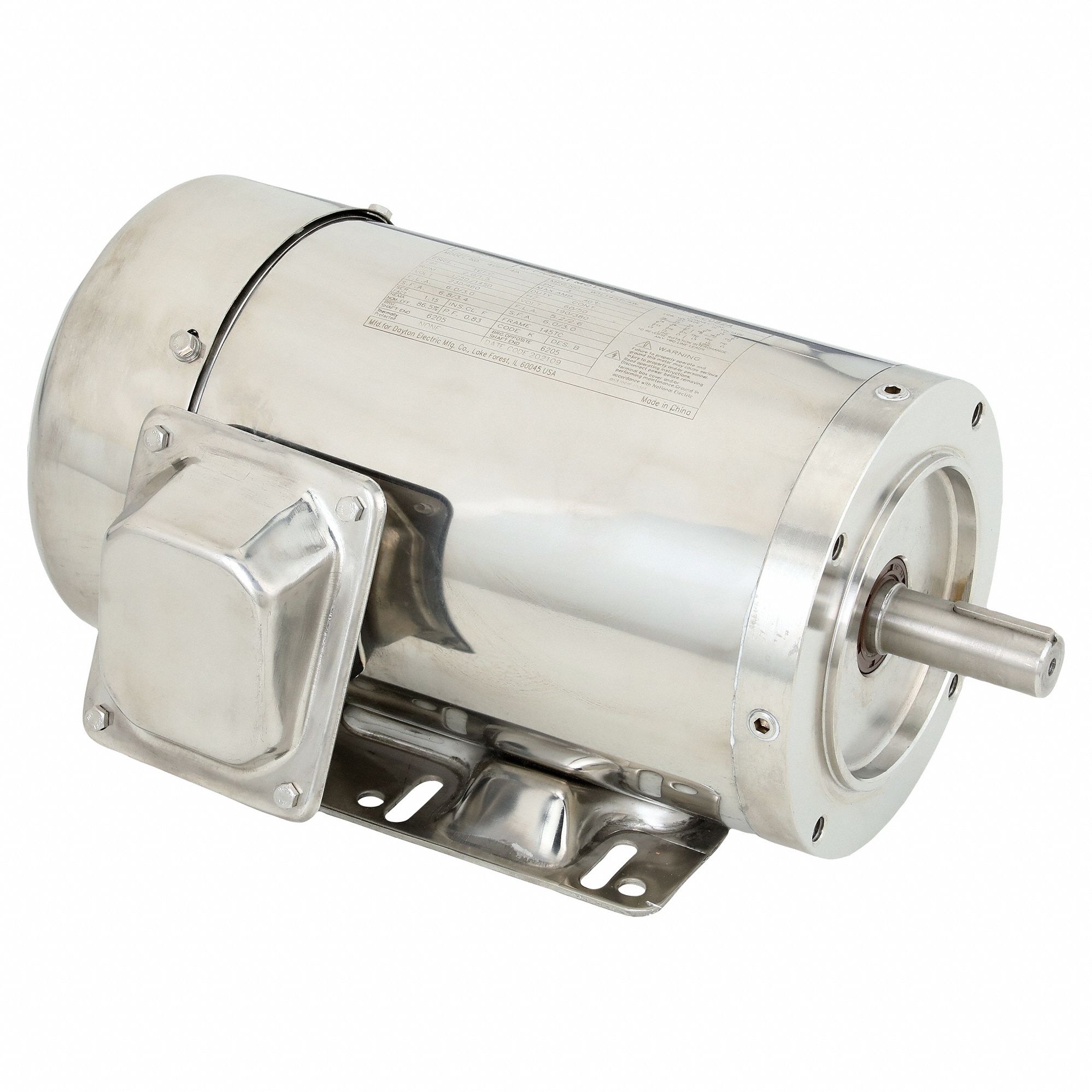 DAYTON, Three-Phase, 2 hp Horsepower, Washdown Motor - 4GPT4|4GPT4 ...