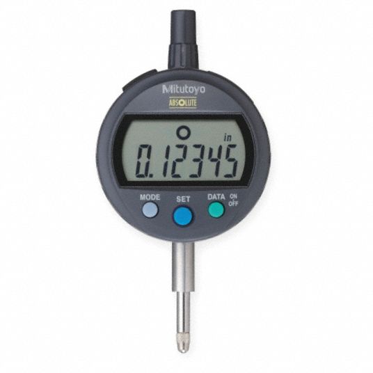 MITUTOYO Digital Indicator: 0 in to 0.5 in Range, IP42, ±0.0001 in ...