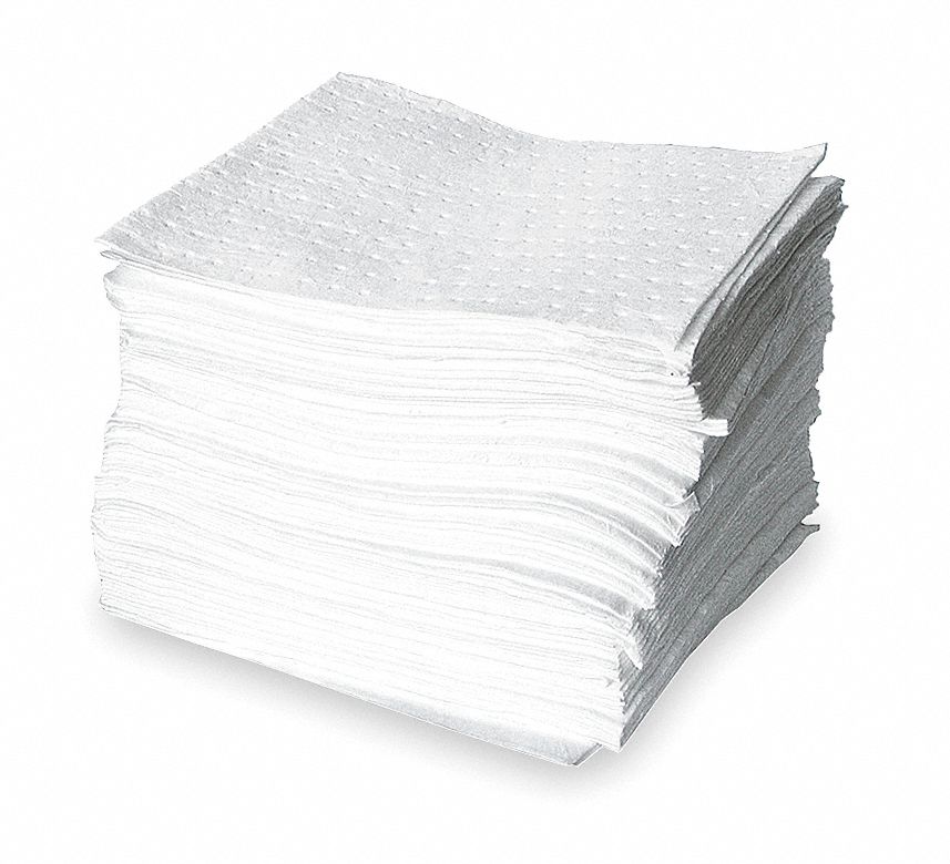 STARDUST, Polypropylene, 100, Absorbent Pad - 4GTX4|2SDWPSL - Grainger