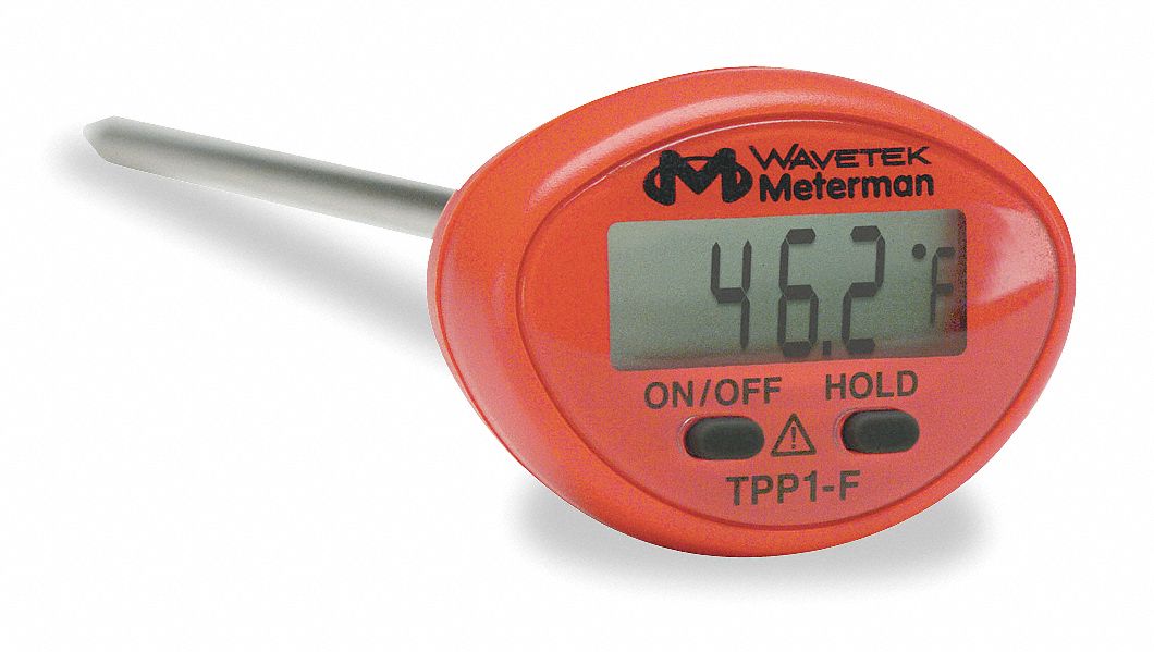 Item Digital Pocket Thermometer, Stem Length 5 in - Grainger
