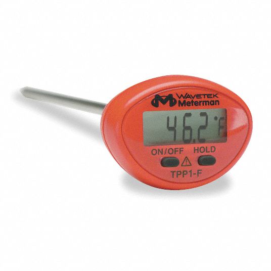 Item Digital Pocket Thermometer, Stem Length 5 in - Grainger