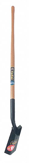 Trenching Shovel, 47" Handle Length, 4" Blade Width, 10" Blade Length ...