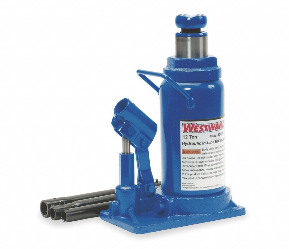 WESTWARD Gato de Botella Hidráulico Bomba el Línea 12 ton - 4GU77 ...