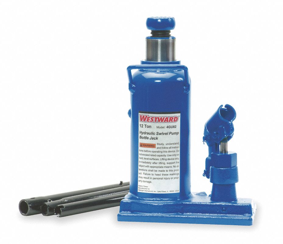 WESTWARD Gato de Botella Hidráulico Bomba Giratoria 12 ton - Gatos ...