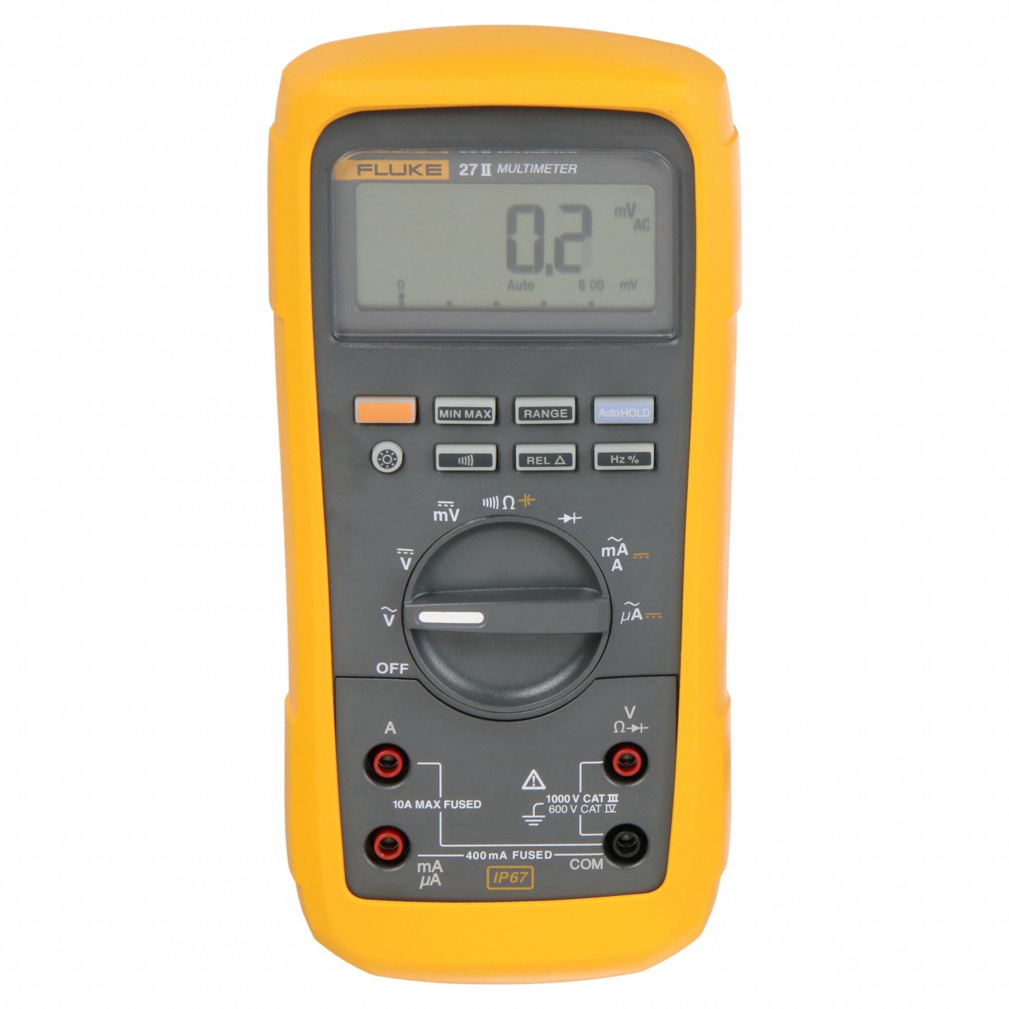 FLUKE MULTIMETER DIGITAL IP67 1000V AC/DC - Digital Multimeters ...