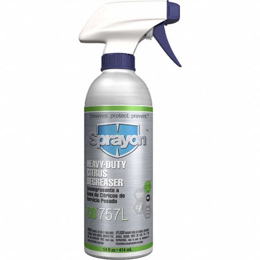 SPRAYON Degreaser: Citrus-Based Solvent, Aerosol Spray Can, 16 oz ...