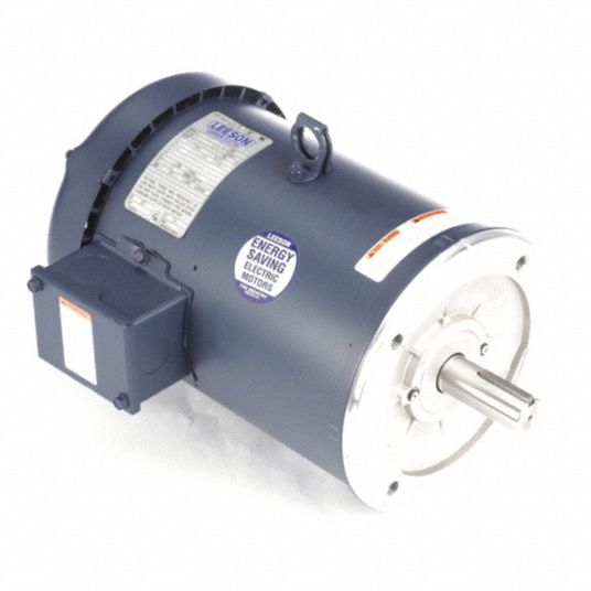 LEESON, Totally Enclosed Fan Cooled, 184TC Frame Size, 50 Hz Motor ...