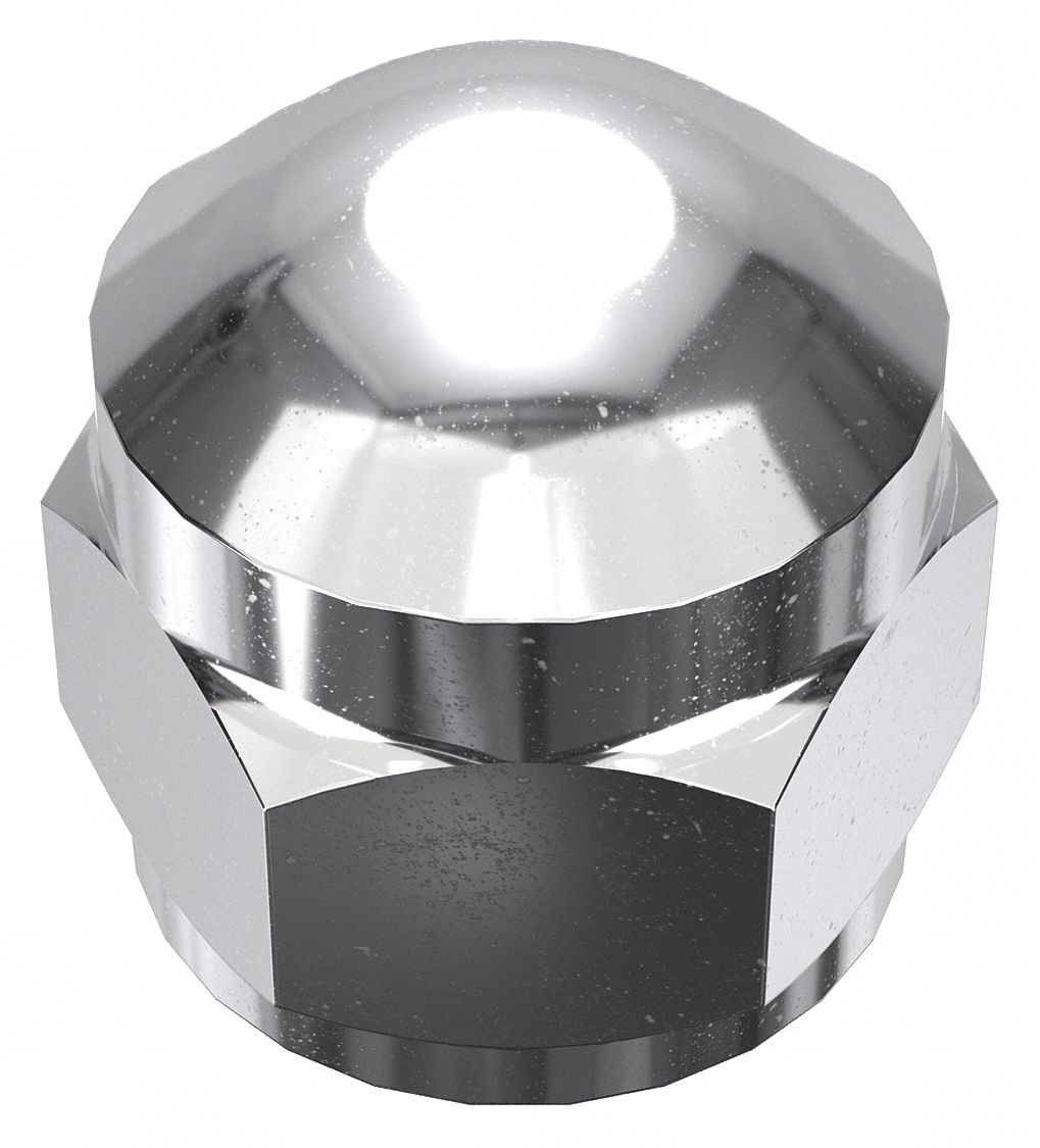 Flattened Head, 7/16"-20 Thread, Cap Nut - 4GVF7|MPB1472 - Grainger