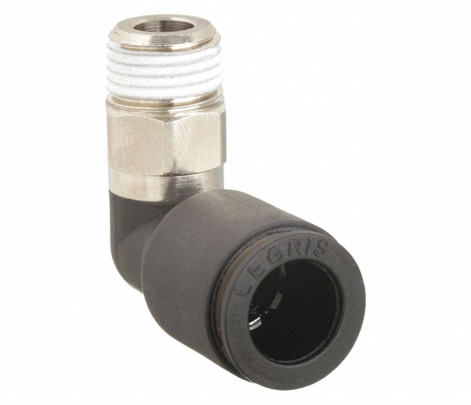LEGRIS Codo Tipo Macho de 90°, Tamaño del Tubo 1/2", Presión Máx. 290 ...