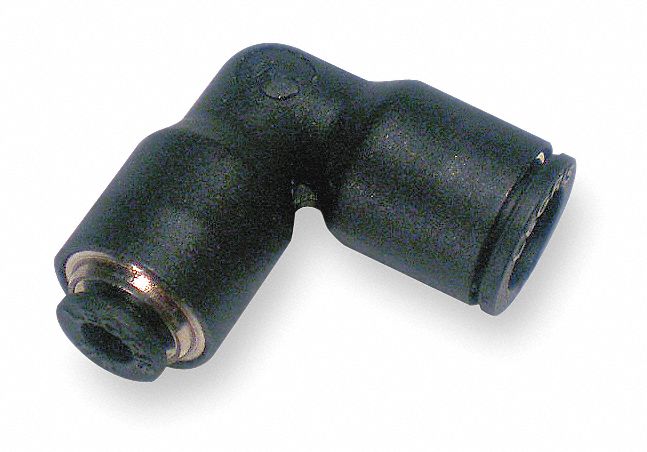 LEGRIS, 5/32 in OD x 1/4 in OD Size, Push-to-Connect x Push-to-Connect, Push-Fit Elbow Fitting ...