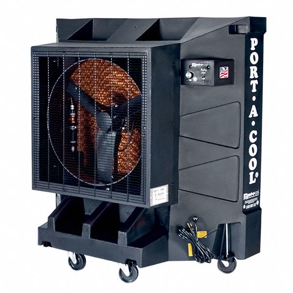 PORTACOOL Portable Evaporative Cooler, 24 in Blade Diameter, Average ...