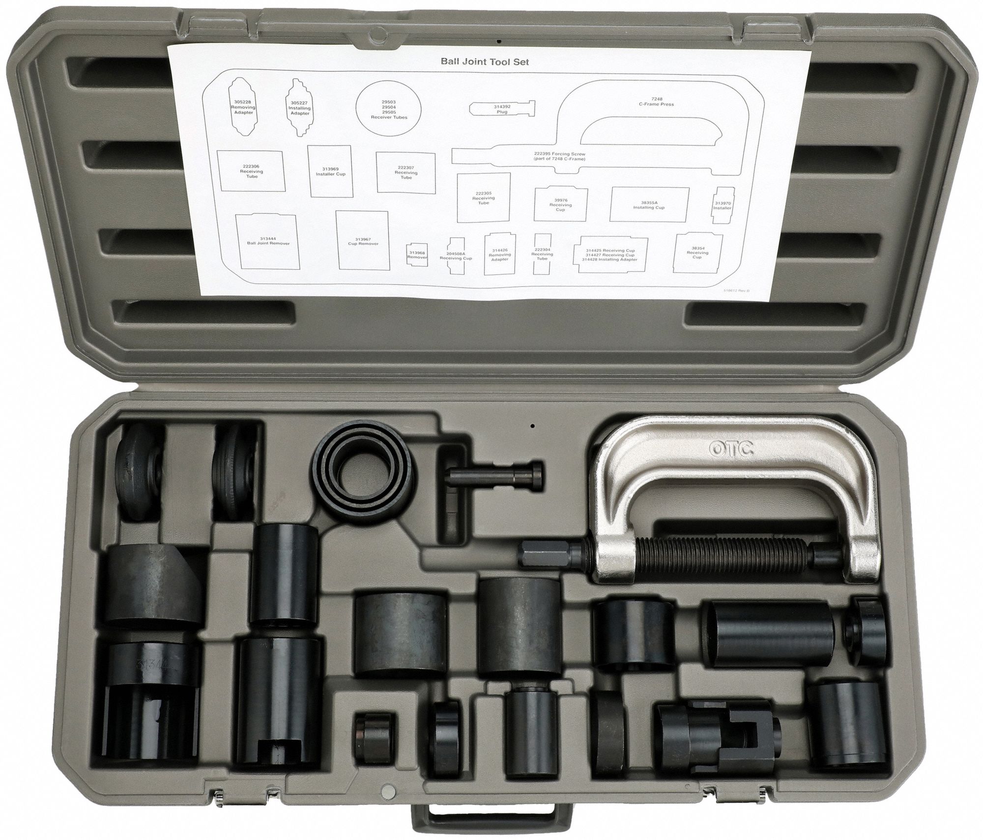 OTC, Ball Joint Remover/Installer Set - 4HA42|6530 - Grainger