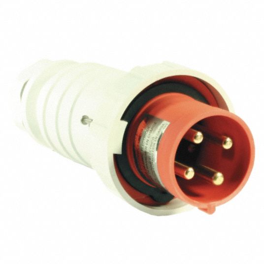 Pin and Sleeve Plug: 20 Amps - Plugs and Receptacles, 480V AC, 3 Poles ...