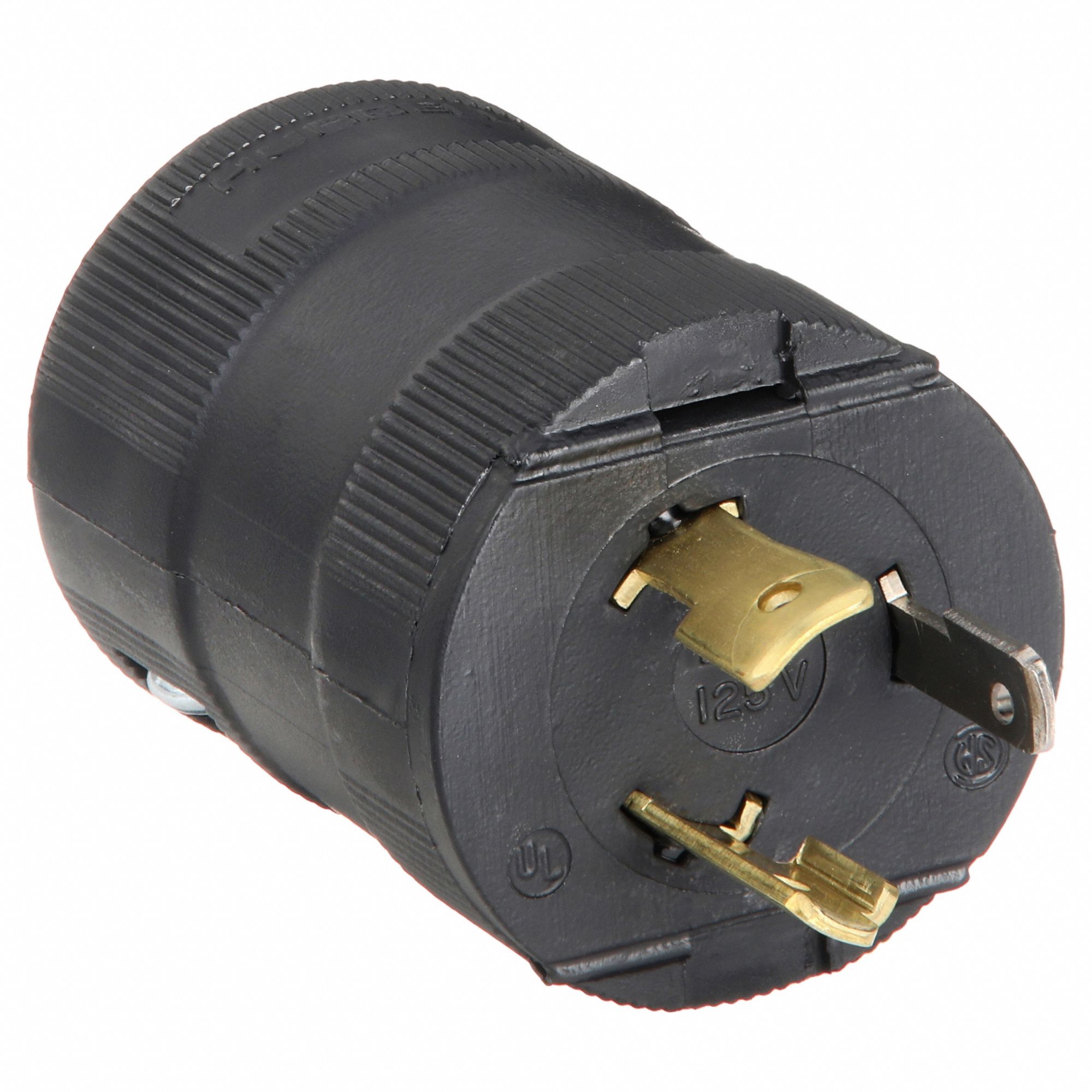 L5-20P, 125V AC, Locking Plug - 4HD24|HBL2311VBK - Grainger