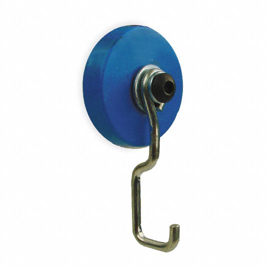 Magnetic Mount Hook, Magnetic, Working Load Limit 10 lb, Overall Length ...