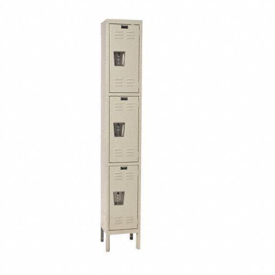 HALLOWELL, 12 in x 12 in x 78 in, Louvered, Wardrobe Locker - 4HE55 ...