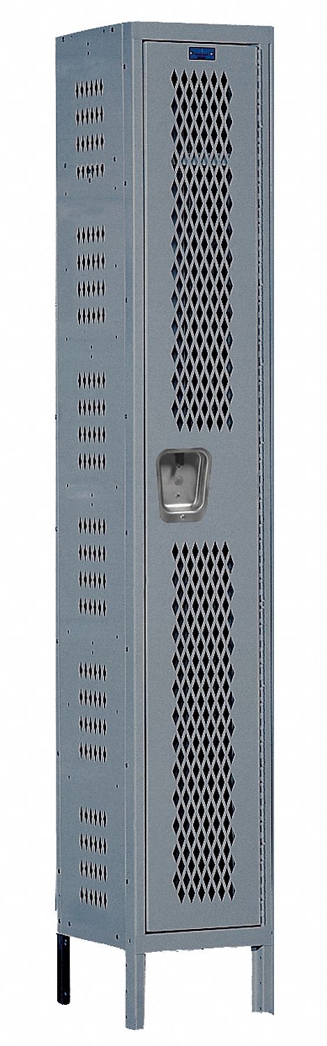 HALLOWELL, 18 in x 18 in x 78 in, Ventilated, Wardrobe Locker - 4HE75 ...