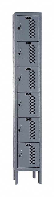 HALLOWELL, 12 in x 12 in x 78 in, 6 Tiers, Box Locker - 4VEJ7|U1228 ...