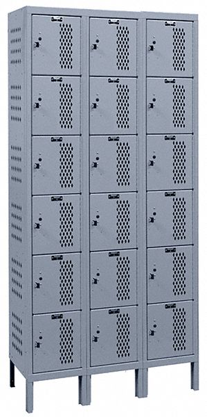 HALLOWELL, 36 in x 12 in x 78 in, 6 Tiers, Box Locker - 4VEL8|U3228-6HV ...