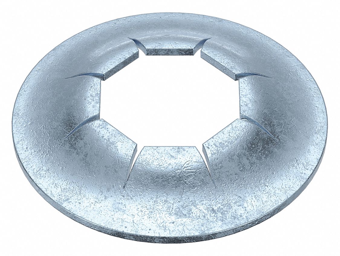 Spring Steel, Zinc-Plated, Push Nut - 4HFW6|4HFW6 - Grainger