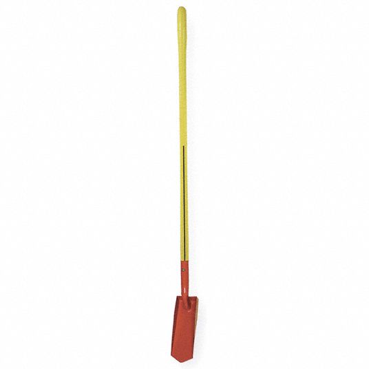 Trenching Shovel, 48" Handle Length, 3" Blade Width, 11" Blade Length ...