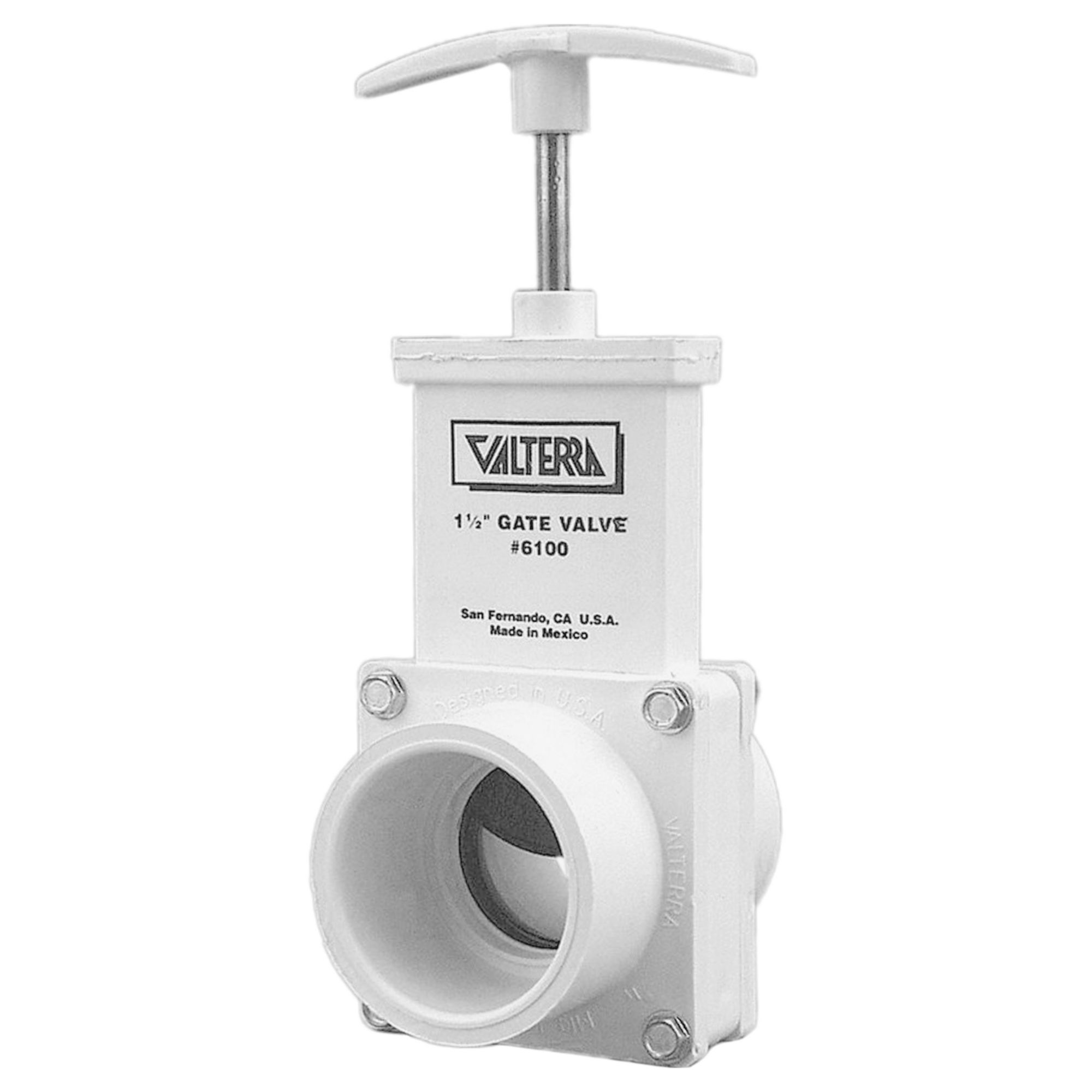 VALTERRA, 1 1/2 in Size, PVC, Gate Valve - 4HGF1|6102GR - Grainger