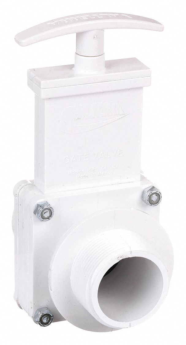VALTERRA, 1 1/2 in Size, PVC, Gate Valve - 4HGF3|6108GR - Grainger