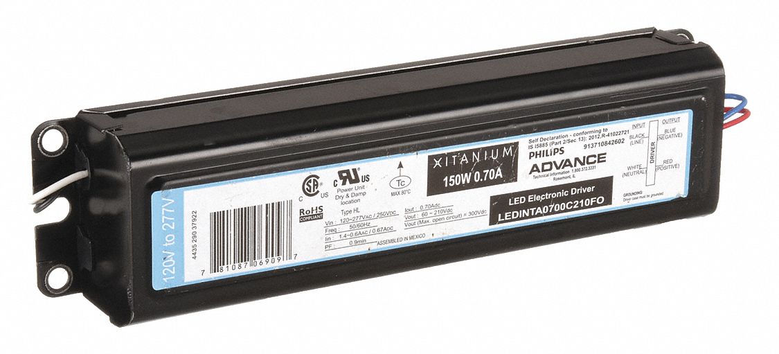 ADVANCE, Class 2, 150 W Max. Power Output, LED Driver - 4HGL8 ...