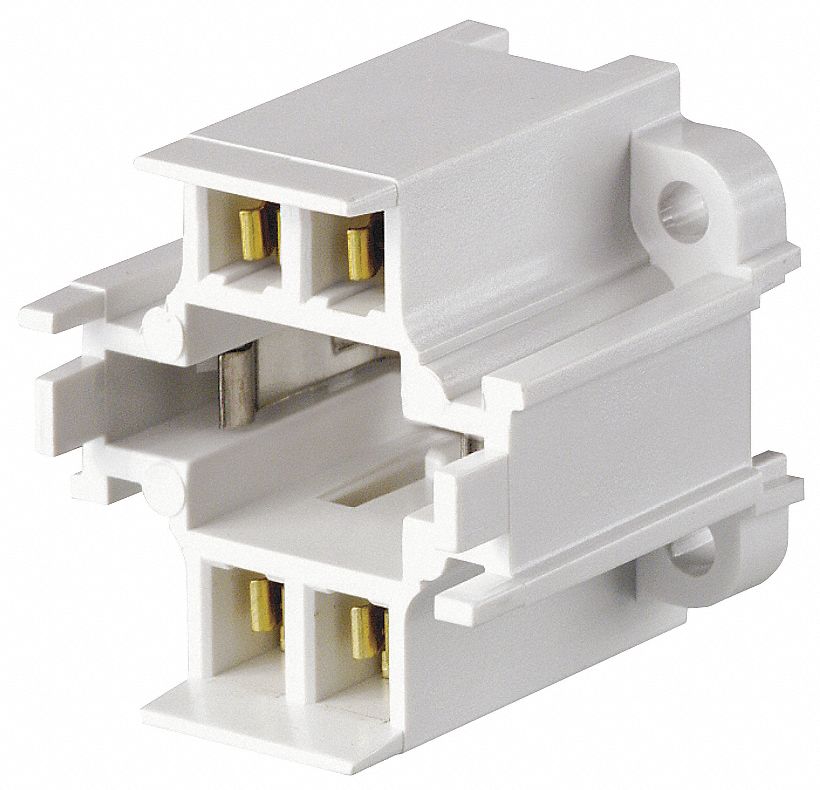 Lamp Holder, For Universal Ballasts, Bottom Push-In Wiring Connection ...