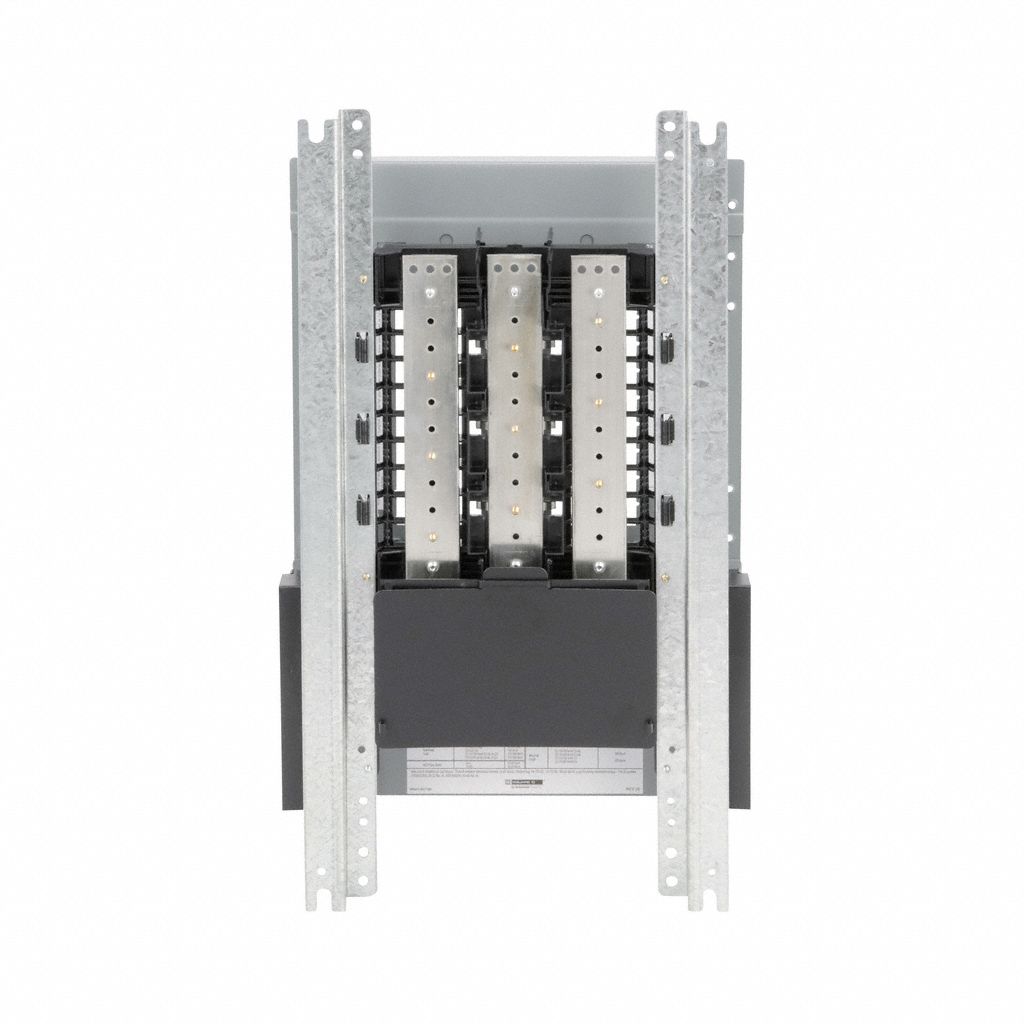 SQUARE D Panelboard Interior: 18 Spaces, 100 A Amps, Aluminum, QOB-VH ...