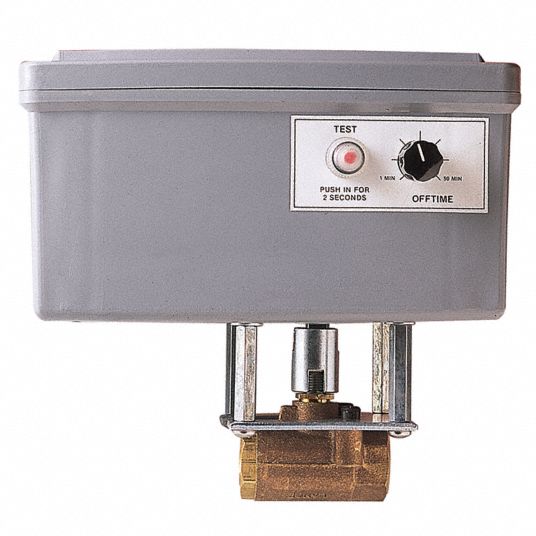 PARKER 1/2 in NPT, 24V, Bronze Timed Electric Auto Drain Valve - 4HJP8 ...